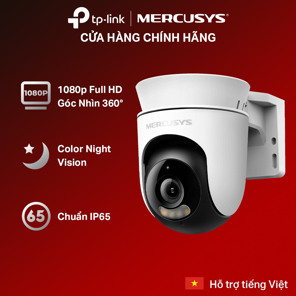 Camera Ngoài Trời Wi-Fi Mercusys MC500 (2MP)/MC510 (3MP) | Chuẩn IP65 ...