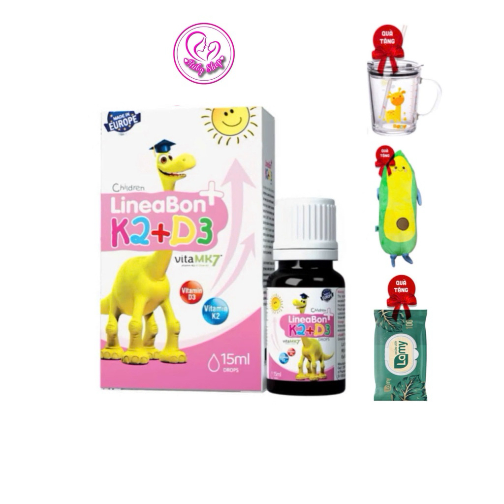 Lineabon d3 k2 màu hồng 15ml nhập khẩu châu Âu - hỗ trợ tăng chiều cao ...