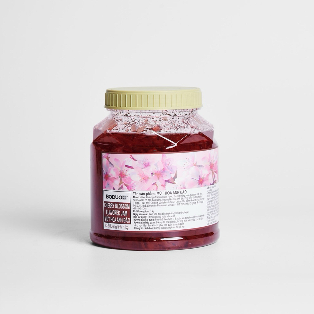 Mứt Sốt Hoa Anh Đào Boduo 1KG -Chính Hãng Boduo - Dùng Cho Trà Sữa-Làm ...