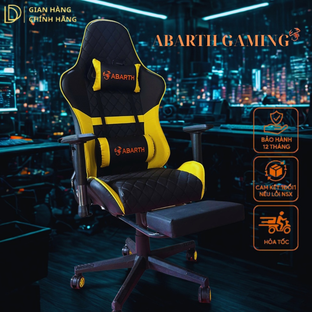 Ghế Gaming EXTREME ZERO S+ Cao Cấp ABARTH 2025,Ngả 180 độ,Xoay 360,Tựa ...