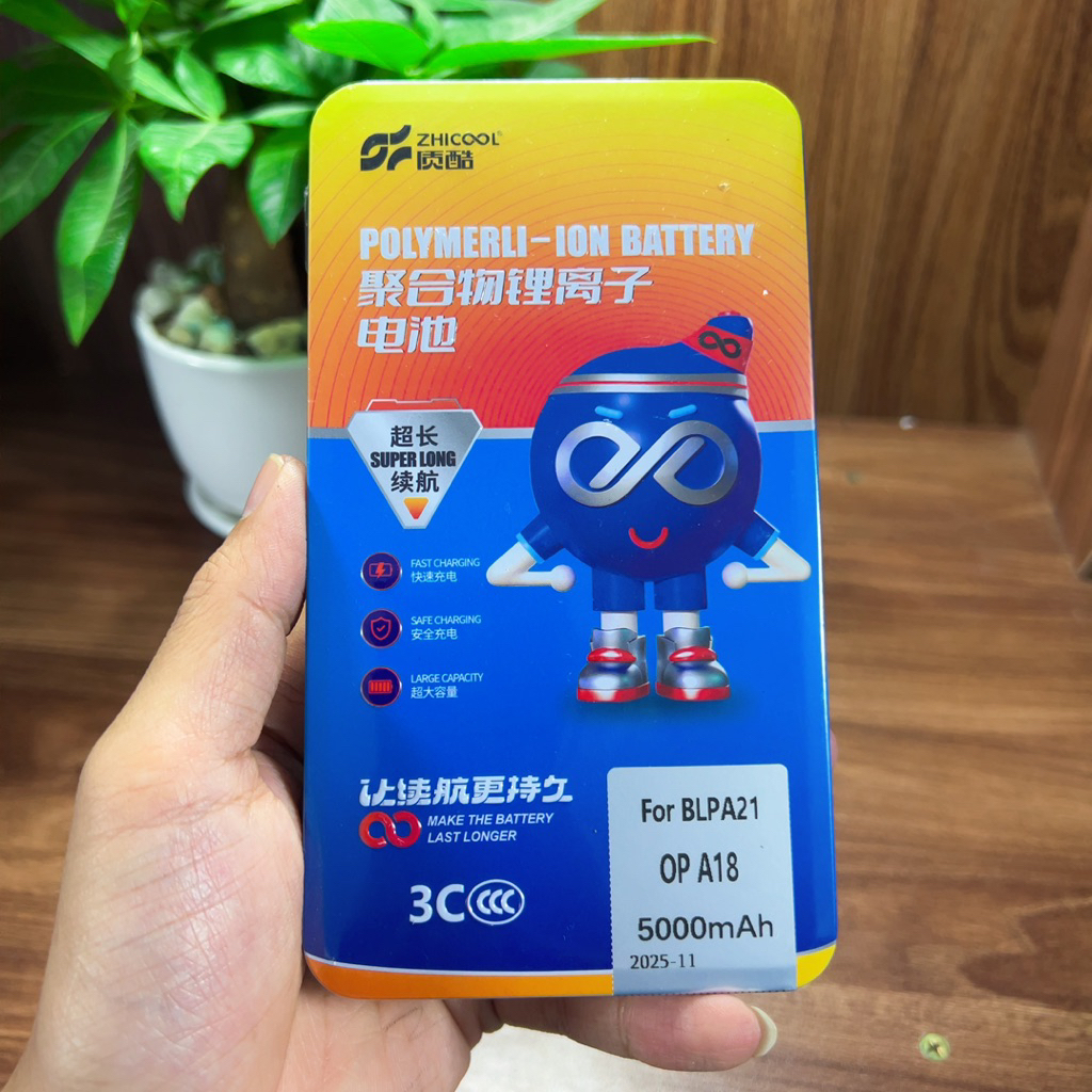 Pin Zhicool OPPO BLPA21 A18 A38 bảo hành 1 năm | Shopee Việt Nam