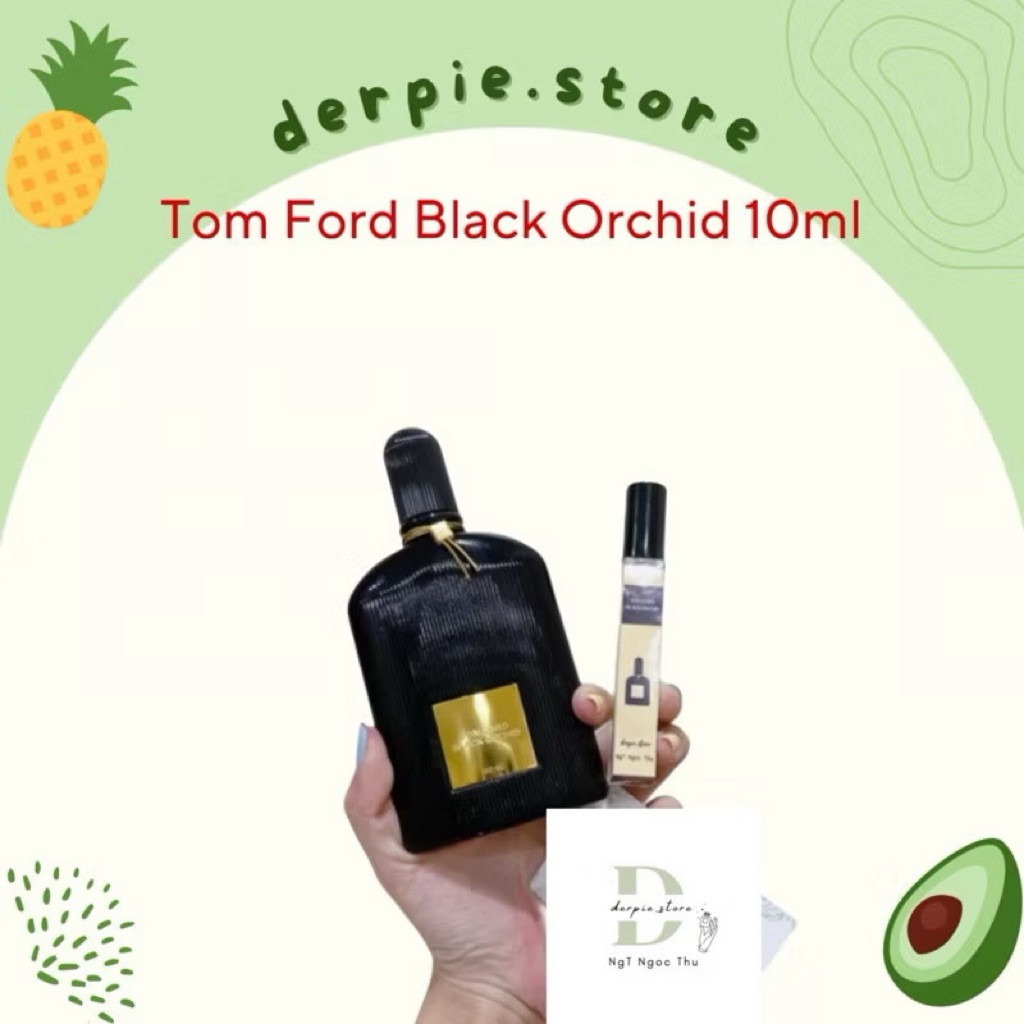 [ derpie - 10ML ] Nước hoa unisex Tom Ford Black Orchid EDP | Shopee ...