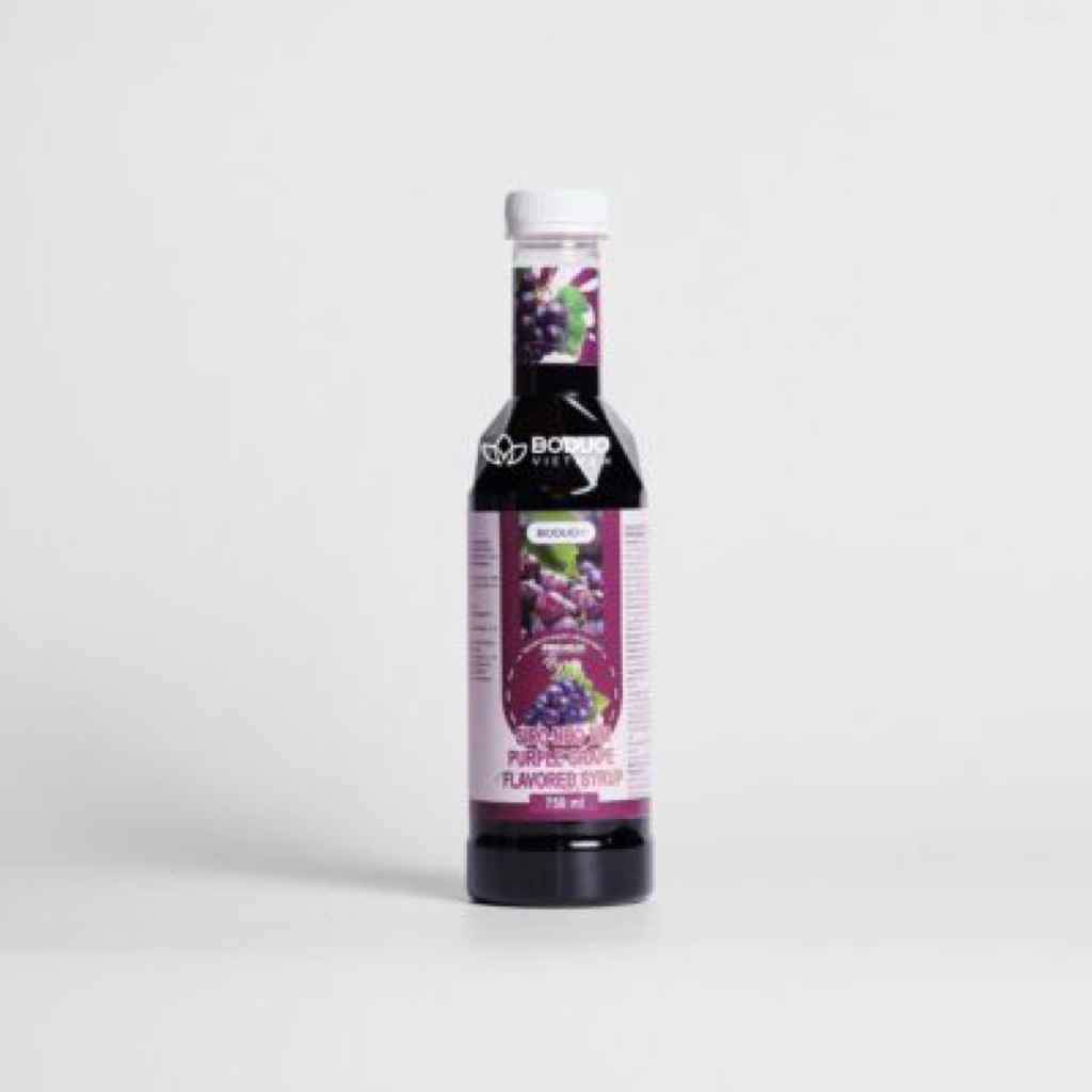 Siro Nho Tím Boduo Premium 750Ml Dùng Cho Trà Sữa - Làm Bánh - Nguyên ...