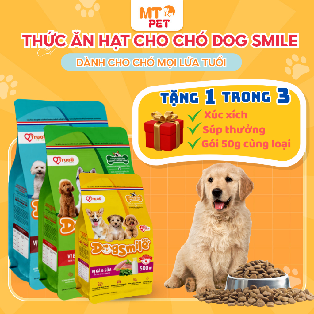 [Gói 50g-2kg] Thức Ăn Hạt Cho Chó Dogsmile Bổ Sung Dưỡng Chất Dành Cho ...