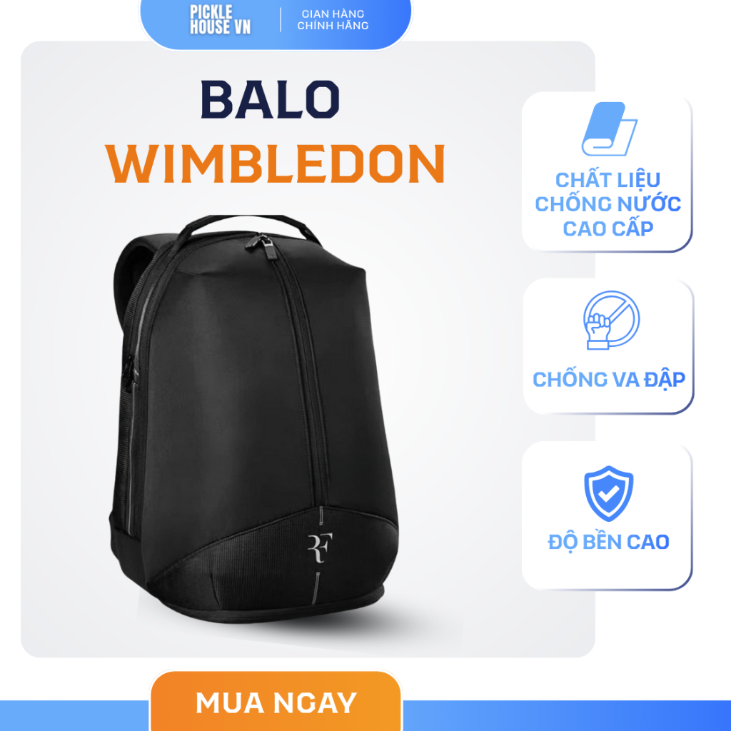 Balo Wilson RF Black – Túi Đựng Vợt Tennis Pickleball Cao Cấp, Thiết Kế ...