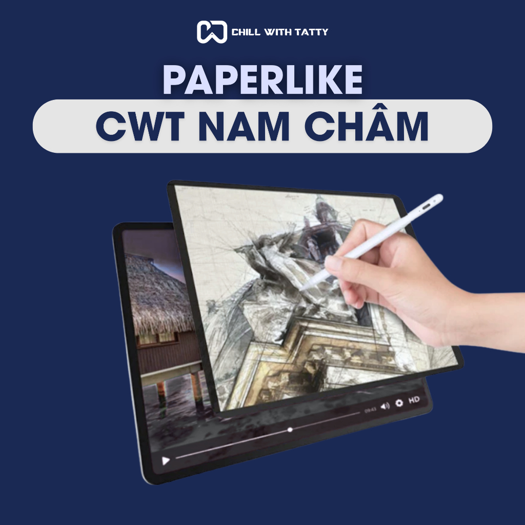 CWT Miếng dán màn hình nam châm có thể tháo rời cho ipad | Shopee Việt Nam