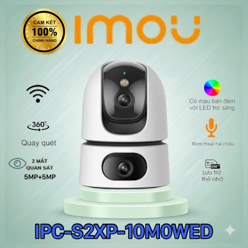 Camera Wifi iMOU 2 mắt Ranger Dual 10MP IPC-S2XP-10M0WED / Ranger Dual ...