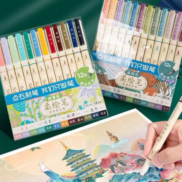 Bút Soft Brush Sign Pen luyện viết Calligraphy, Bullet Journal, Trang ...