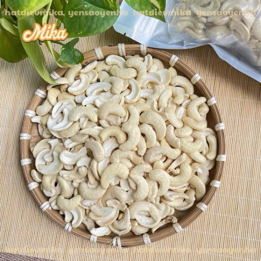 Hạt điều bể đôi nhân trắng Mika - Loại WS180 - Nguyên liệu say sữa hạt ...