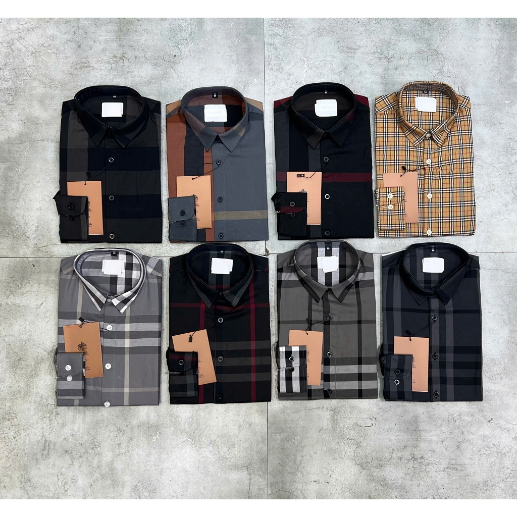 Áo sơ mi kẻ nam tay dài vải cotton , bbr dài tay kẻ to thoáng mầu đen ...
