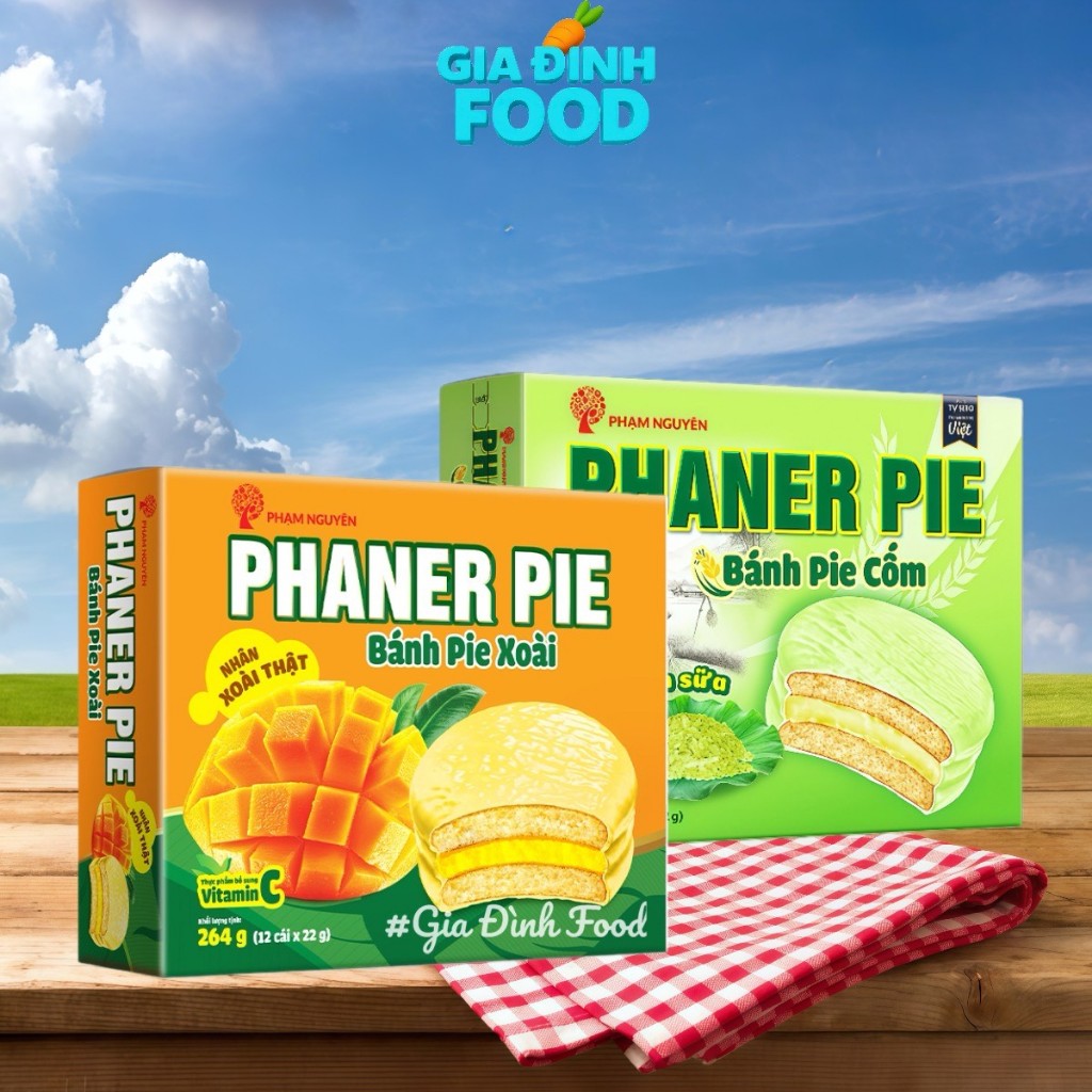 Bánh Phaner Pie Xoài - Cốm Hộp 264g/ 12 Cái | Shopee Việt Nam