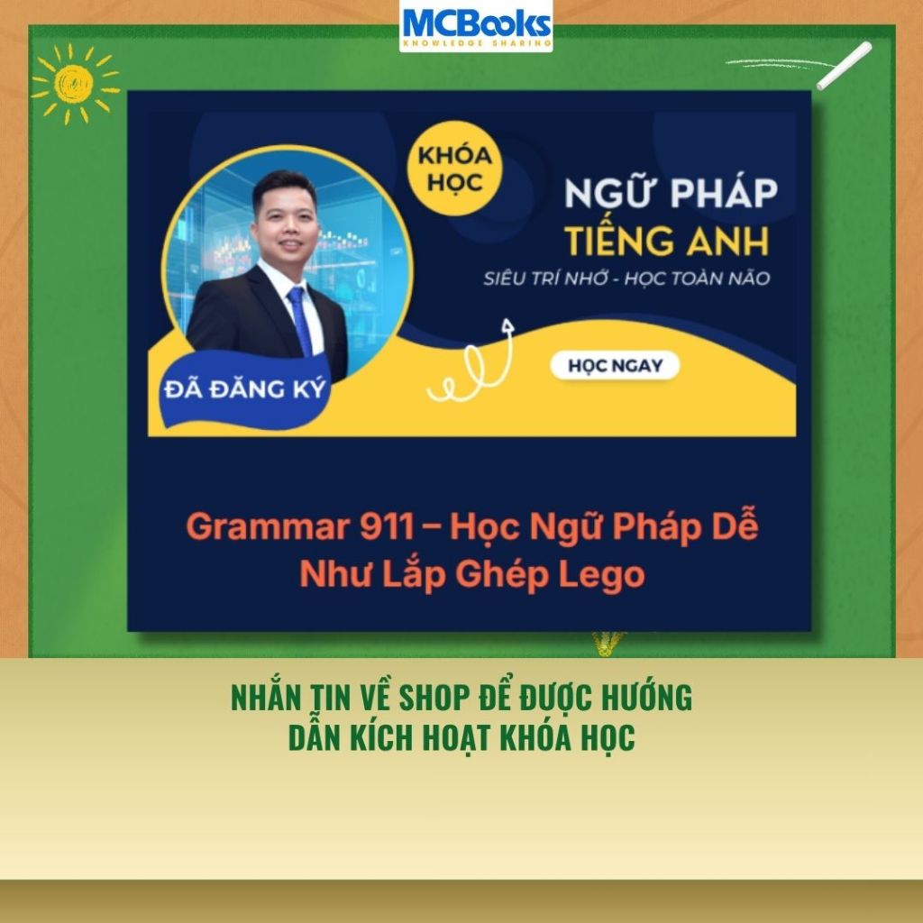 [E-voucher] Khóa học Grammar 911 – Học ngữ pháp dễ như lắp ghép lego ...