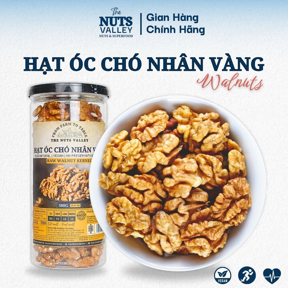 Óc chó tách vỏ, cho bà bầu, ăn vặt healthy, nấu sữa hạt, Omega 3 ...