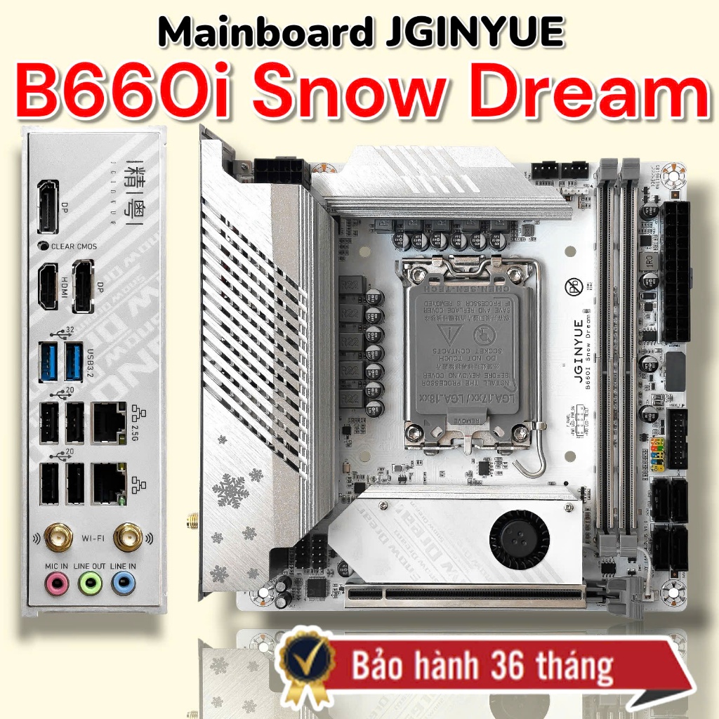 Mainboard JGINYUE B660i ITX SnowDream - Rẻ Nhất Sàn - Mới 100% Fullbox - Bo Mạch Chủ | Shopee ...