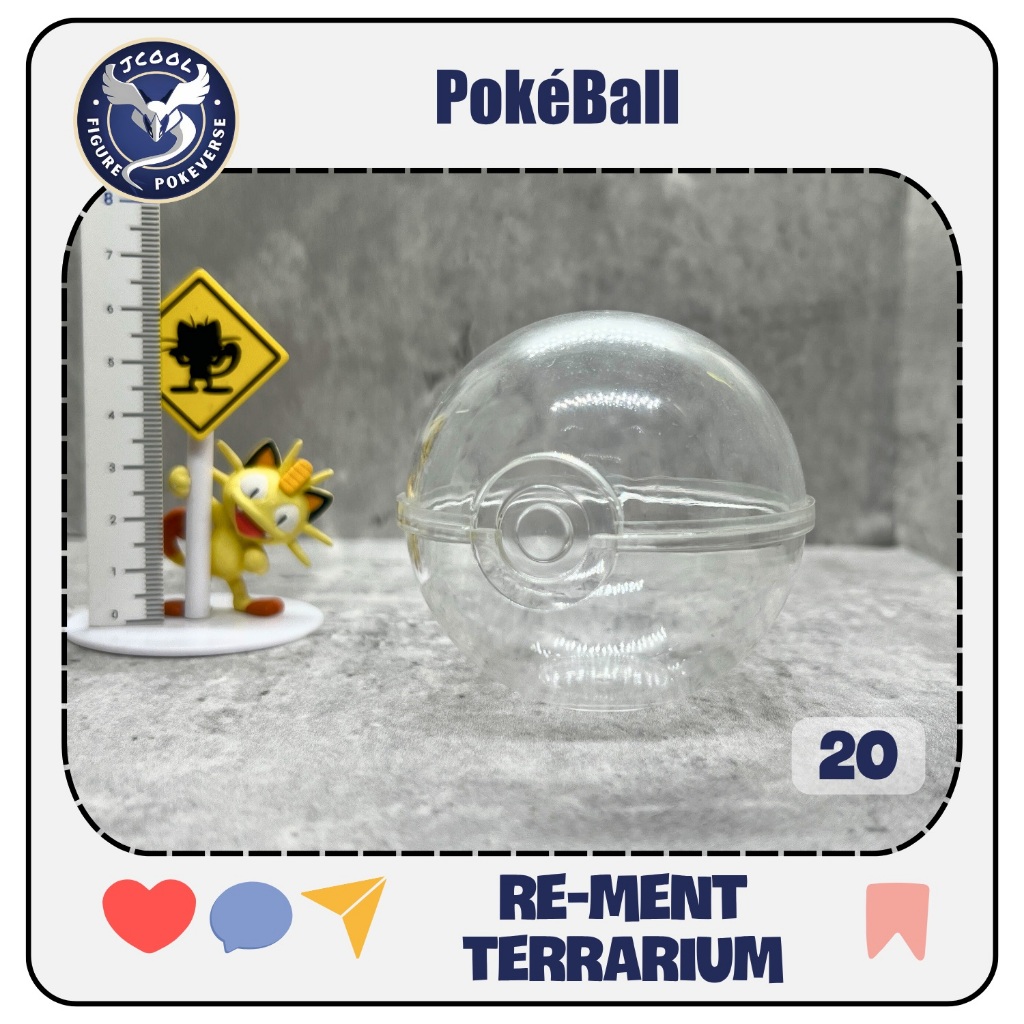 PokéBall - Gen 1 vùng Kanto - Mô hình Pokemon RE-MENT dòng TERRARIUM ...