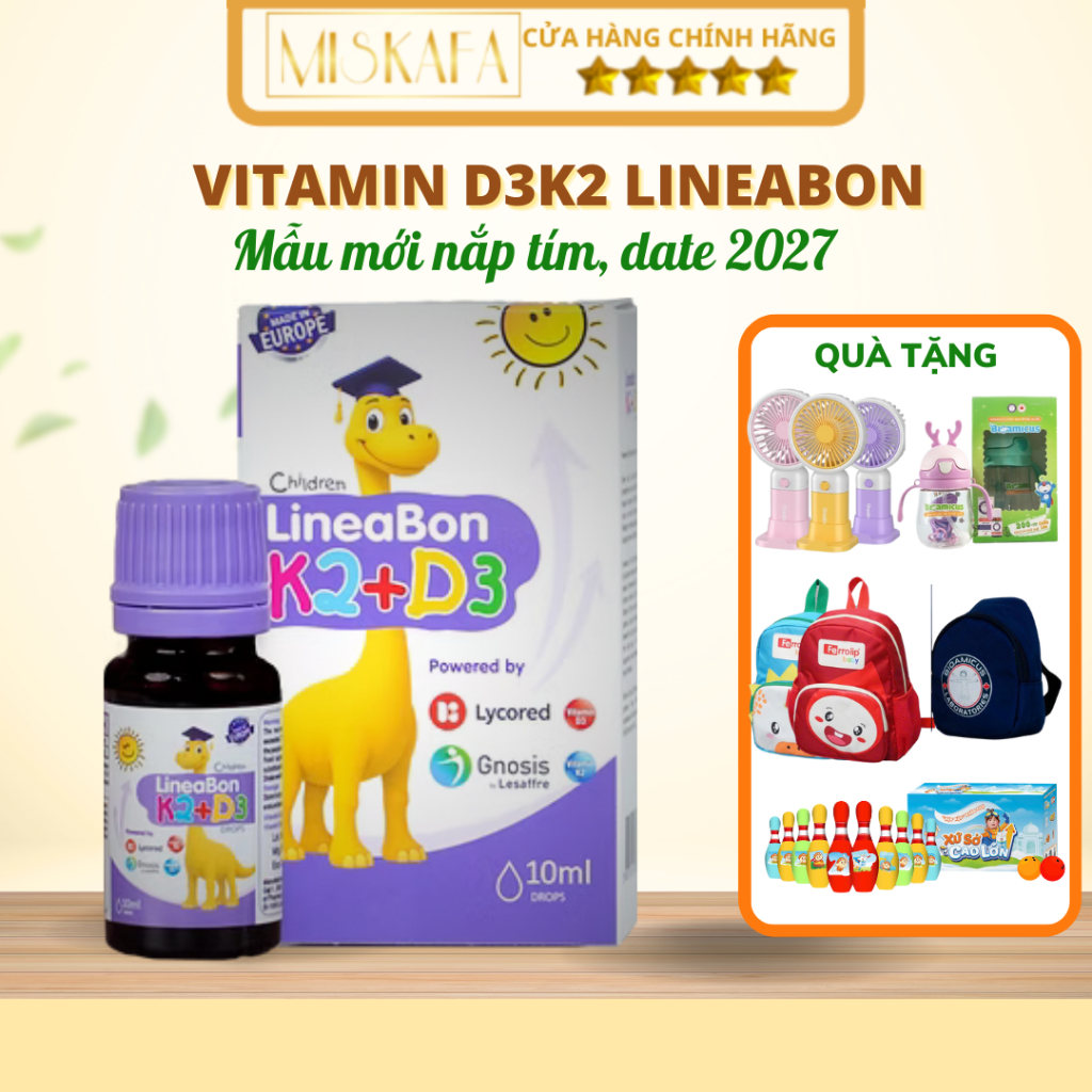 LineaBon K2+D3 10ml, Vitamin D3k2 Lineabon, giúp bổ sung D3K2 cho bé ...