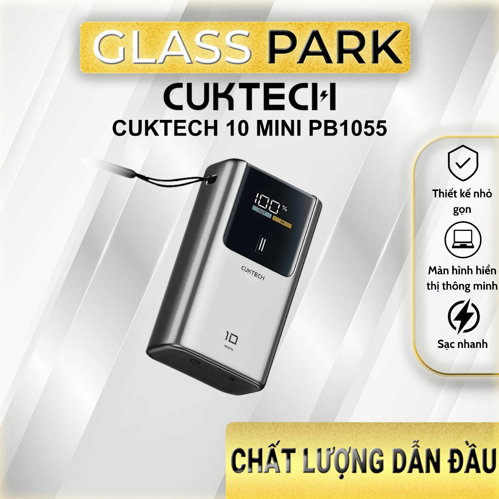 Pin Dự Phòng CukTech No.10 Mini 55W 10.000mAh – PB1055 Chính hãng – Bảo hành 18 tháng | Shopee ...