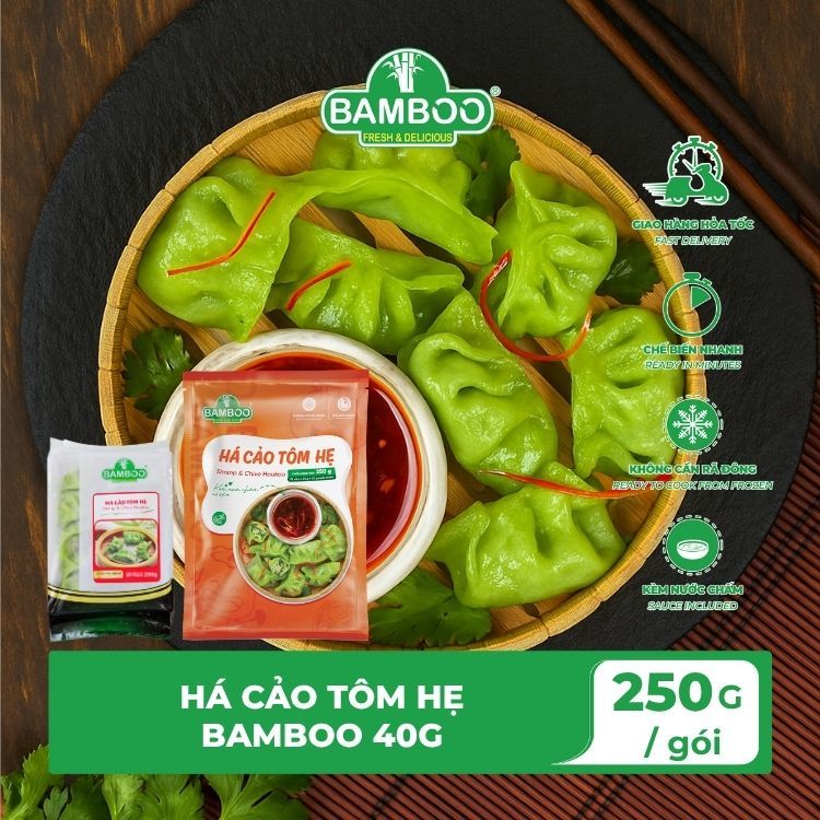 Há Cảo Tôm Hẹ BAMBOO – Dim Sum Tôm Hẹ Ngon Ăn Liền (250g) | Shopee Việt Nam