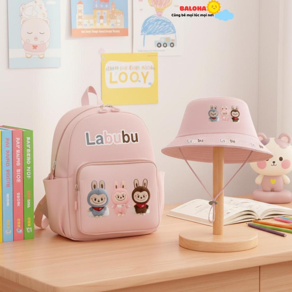 Combo Balo mũ cho bé size 3-6 tuổi bé trai, bé gái, balo siêu nhân ...
