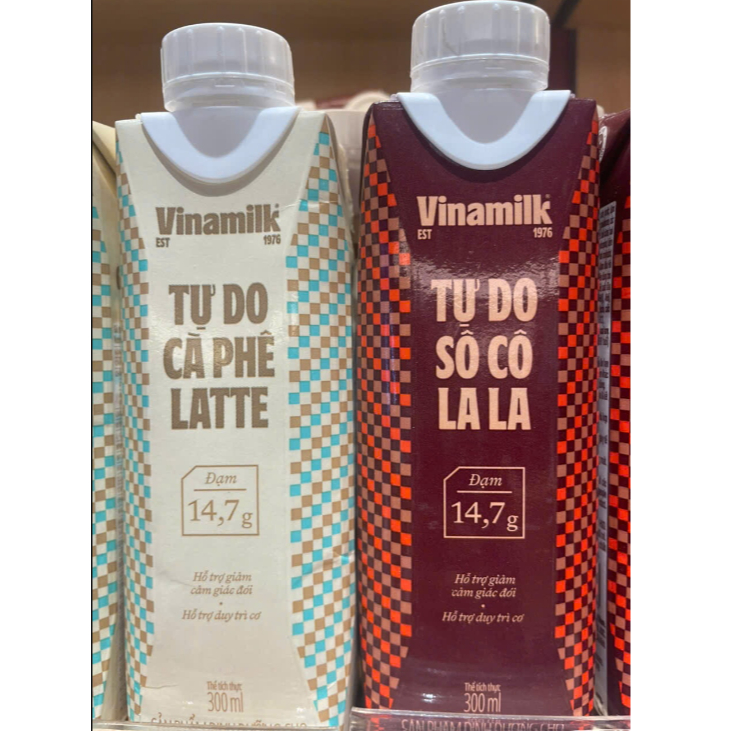 Sữa Vinamilk Tự Do Cafe Latte/ Socola Latte VNM 300ml | Shopee Việt Nam