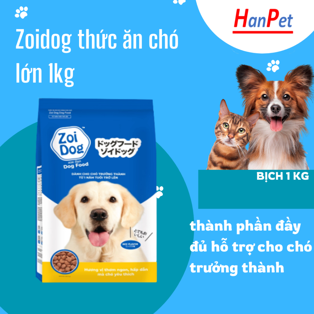 Zoi Dog Thức Ăn Cho Chó Lớn Siêu Rẻ 1 kg Chính Hãng SunzinShop | Shopee ...