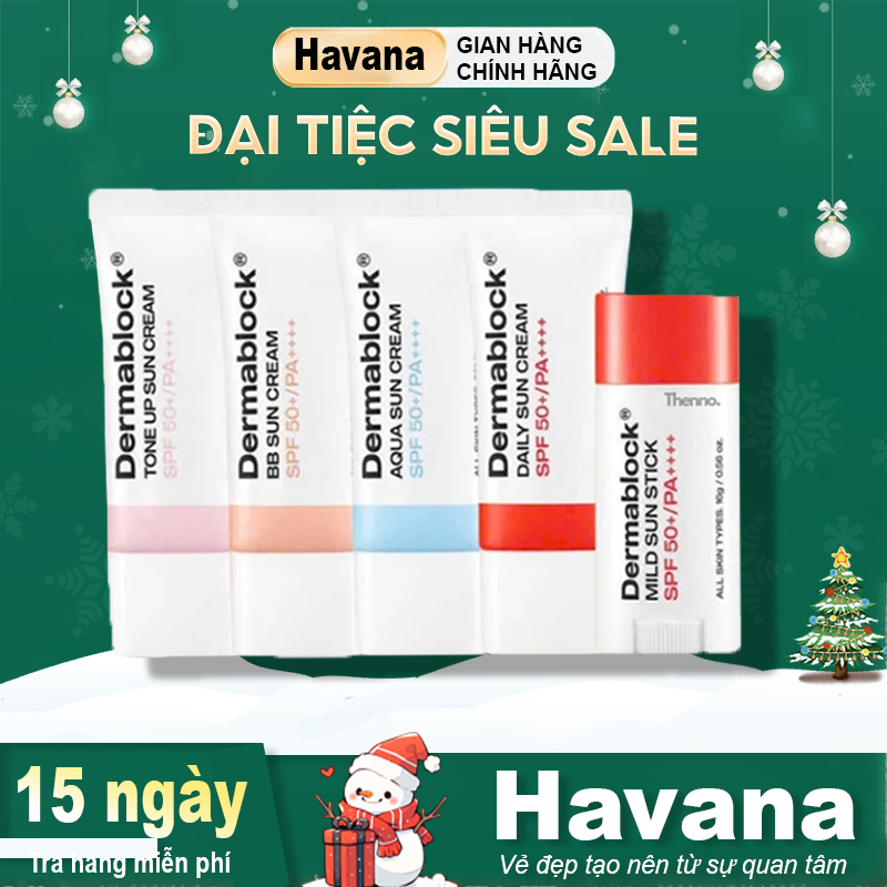 Kem Chống Nắng Dermablock SPF50+ PA++++ Giúp Chống Nắng Và Nâng Tone ...