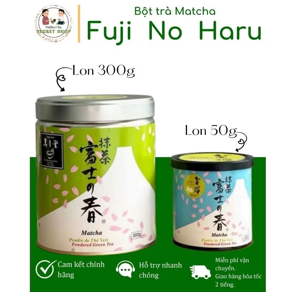 [FULL BOX] Bột trà Matcha Fuji No Haru chính hãng Nhật Bản - Jugetsudo ...