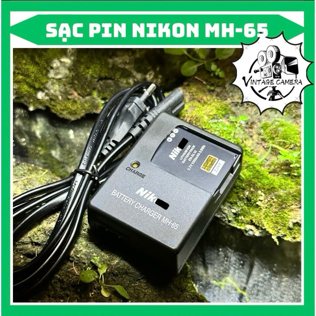 Sạc Nikon MH-65 cho pin máy ảnh Nikon EN-EL12 tương thích với máy ảnh ...