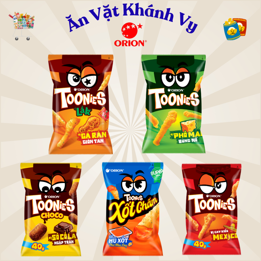 Combo Snack Toonies Orion Đủ Vị Gói Nhỏ Và Gói Lớn - HÀNG CHÍNH HÃNG ...