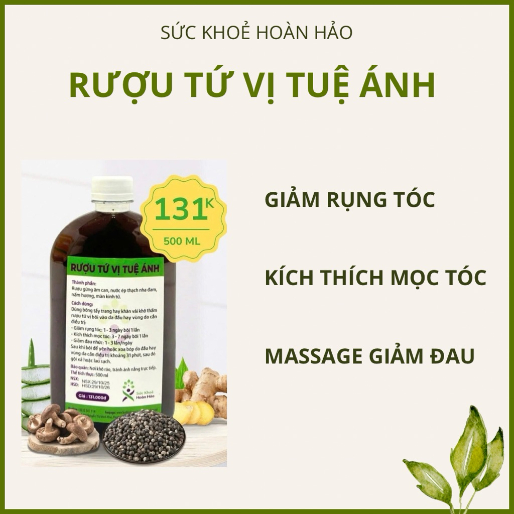 RUOU TỨ VỊ TUỆ ÁNH 500ml - Date mới | Shopee Việt Nam