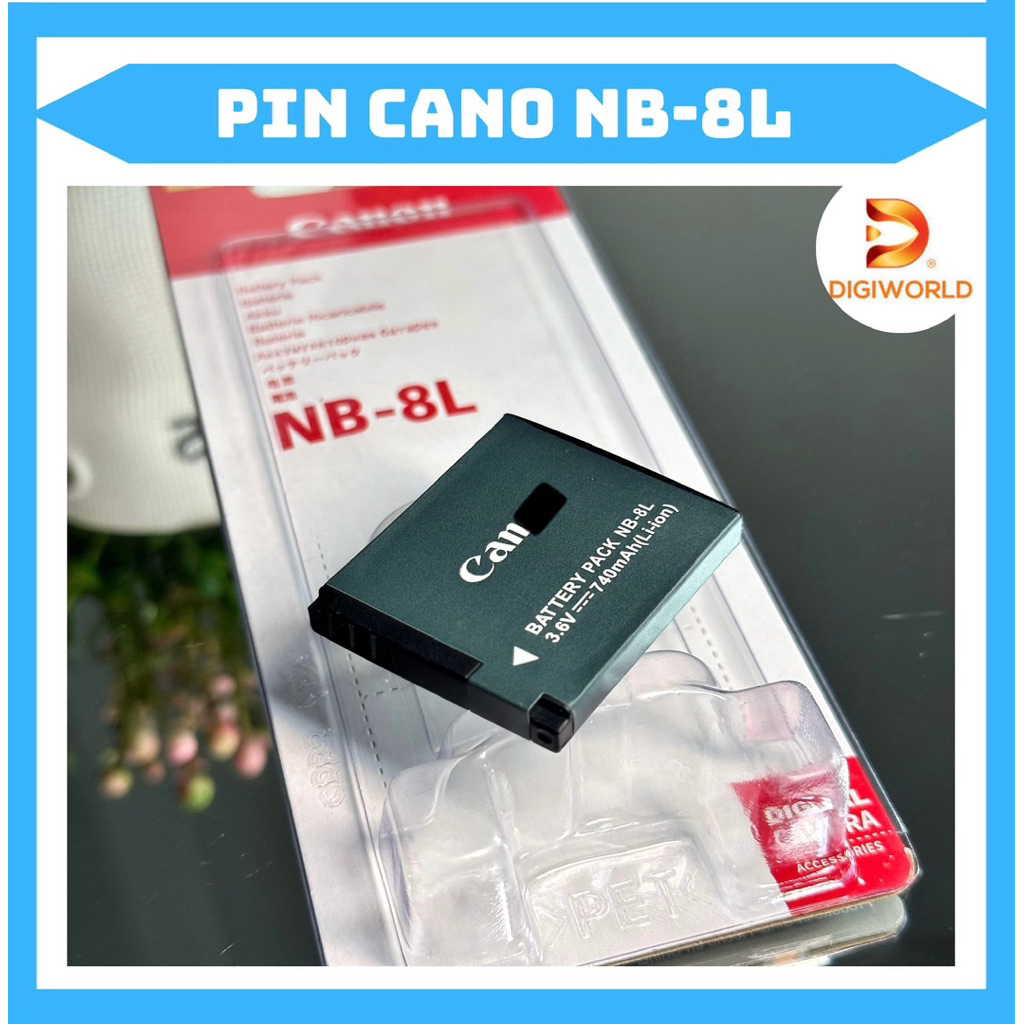 Pin Canon NB-8L dùng cho A2200, A2300, A3000 IS, A3100 IS, A3200 IS ...