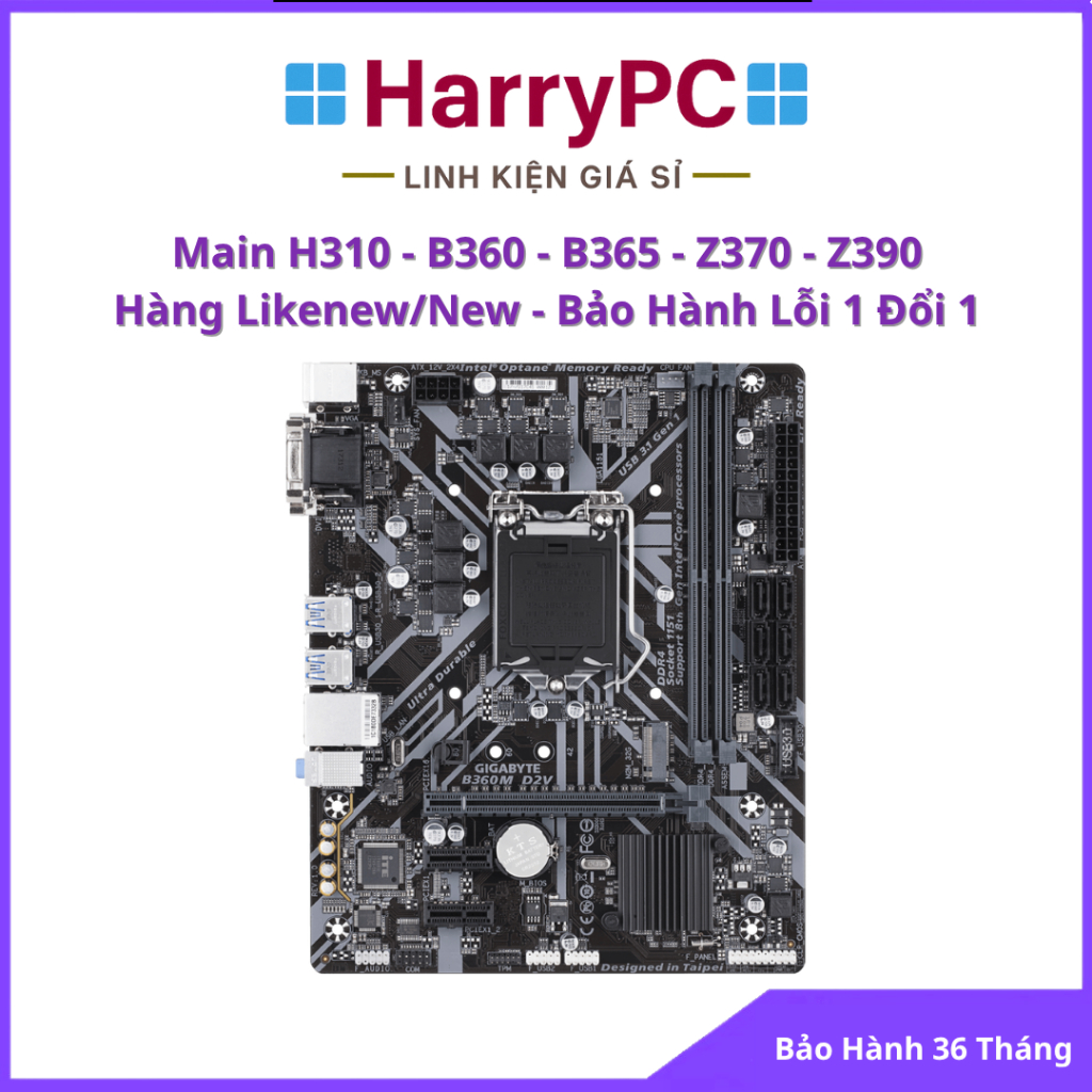 Main Máy Tính B360 / B365 / Z390 – Hàng Chính Hãng – Hỗ Trợ Gen 8 9 ...