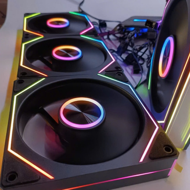 ⚡️HÀNG SẴN⚡️ Quạt case PRISM 8 PRO 12cm ARGB đồng bộ main – màu Đen ...