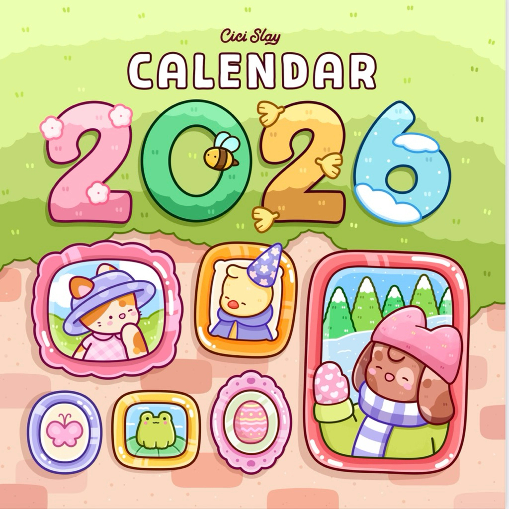 Calendar 2026 - Lịch 2026 (giấy 180gsm) đóng quyển lò xo, dùng màu ...