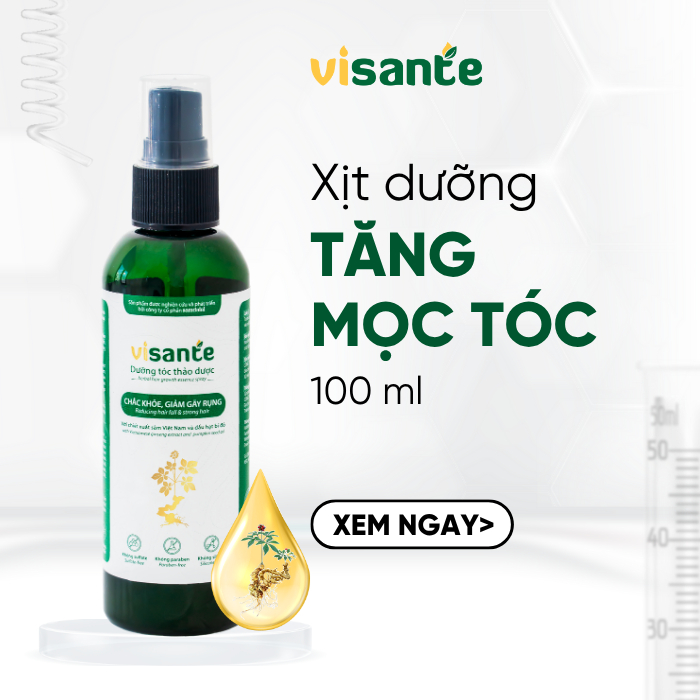 Xịt Dưỡng Tóc Và Giảm Rụng VISANTE Từ Sâm Việt Nam 100ml | Shopee Việt Nam
