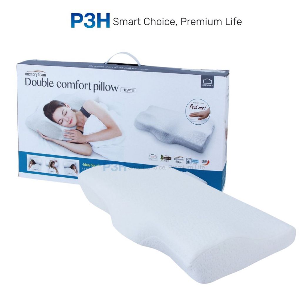 Gối Lock&Lock Memory Foam Êm ái, nâng đỡ cột sống, hỗ trợ ngủ ngon ...