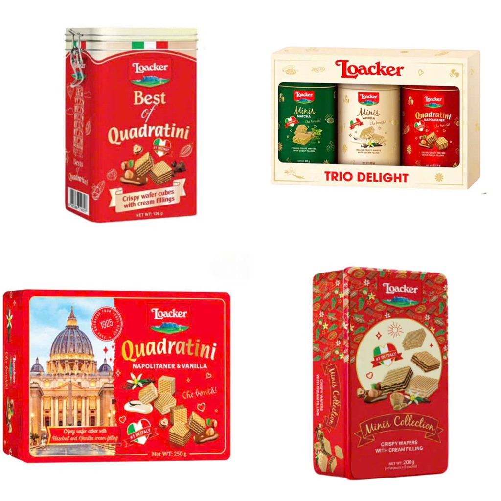 Bánh Xốp Loacker Best Of Quadratini ,Minis Collection,Quadratini Gift ...