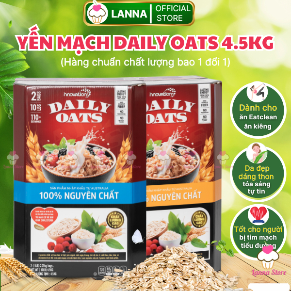 【TOP CHẤT LƯỢNG】Yến Mạch Farmer Daily Oats Chile cán dẹt/ vỡ thùng 4 ...