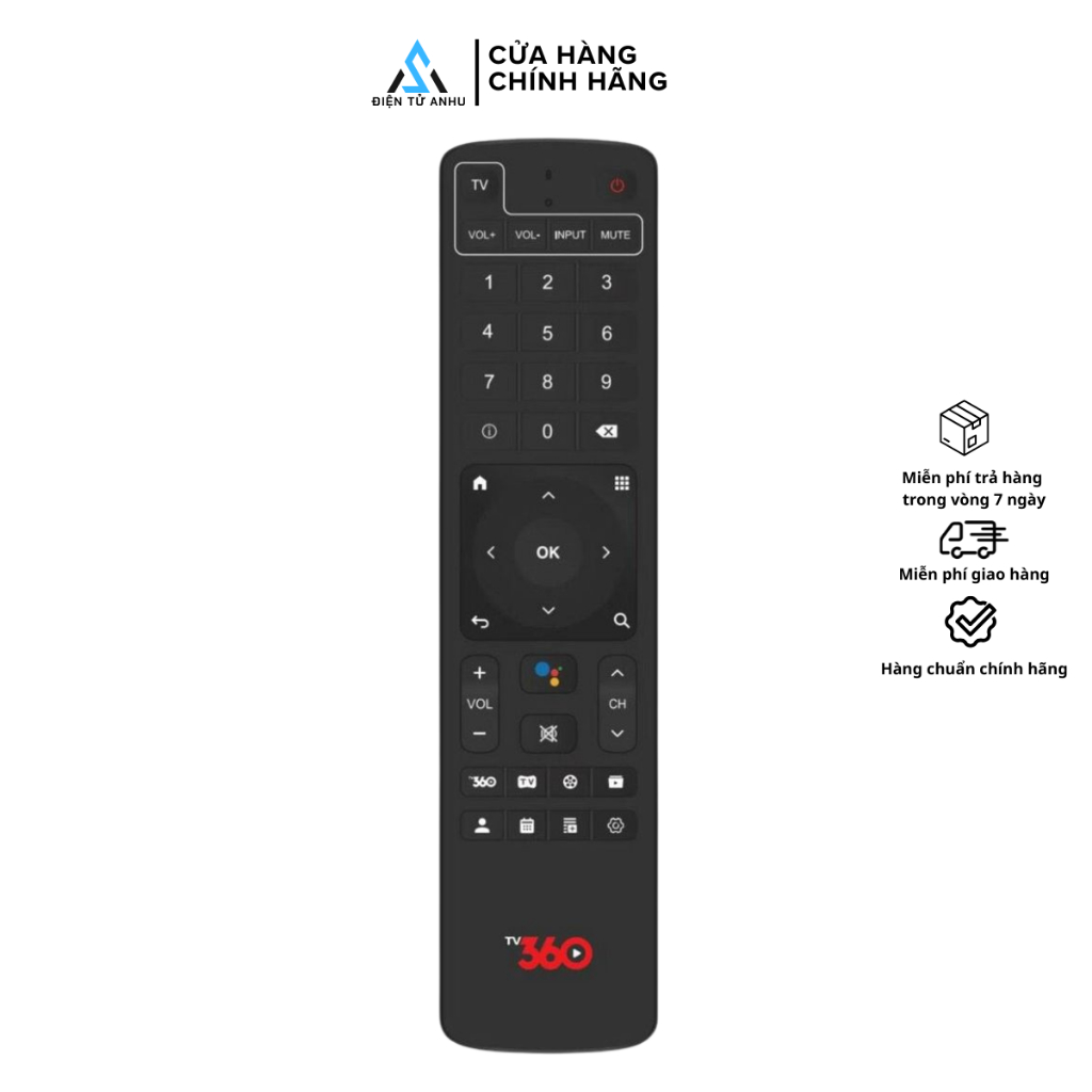 Điều Khiển Giọng Nói TV360 Dùng Cho TV Box Viettel 360 | Shopee Việt Nam