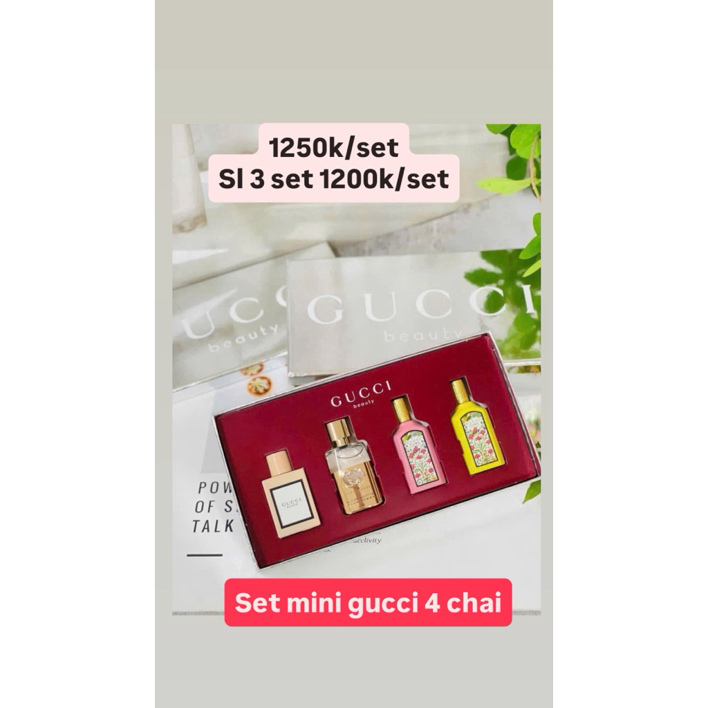 Set mini gucci 4 chai | Shopee Việt Nam