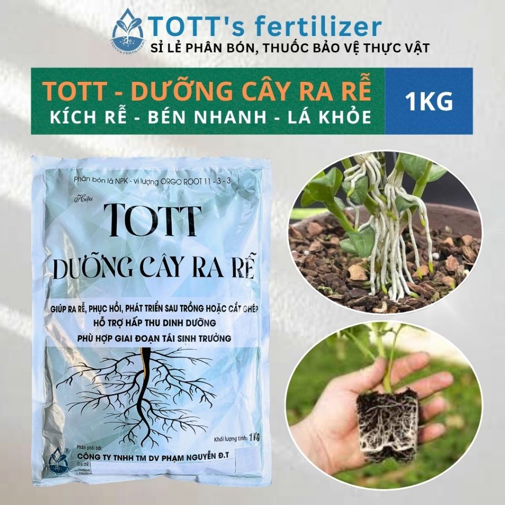 Phân bón kích rễ TOTT, phân bón dưỡng cây ra rễ mạnh, Tott's fertilizer ...