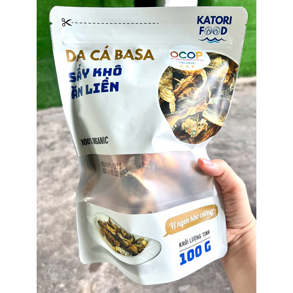 Da Cá Basa sấy giòn ăn liền KATORI FOOD – snack da cá không tanh – gói ...
