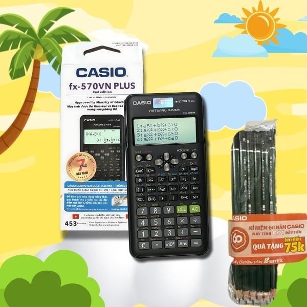 Máy Tính Học Sinh Casio FX-570VN PLUS New | Shopee Việt Nam