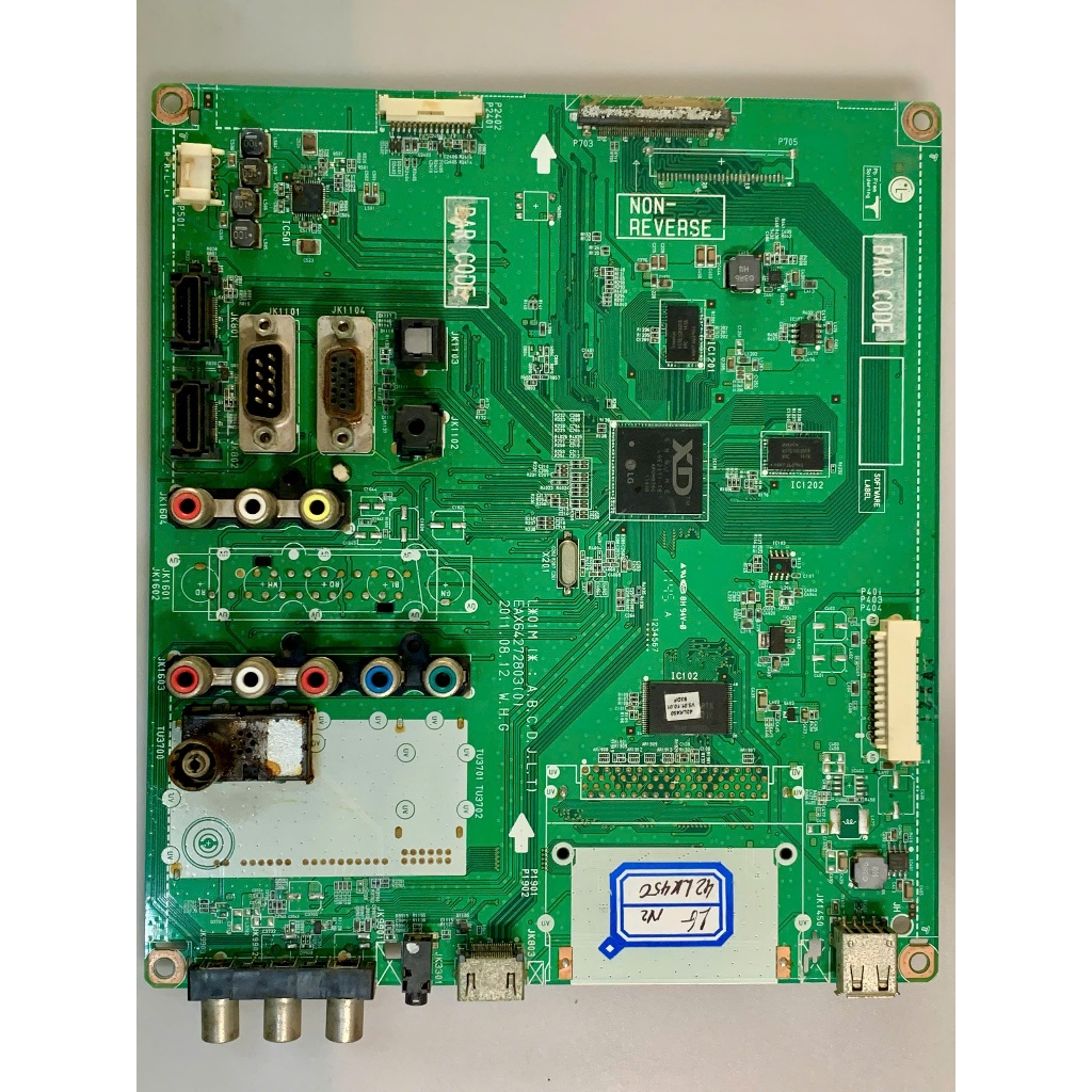 Bo main boar mạch linh kiện tivi tv LG 42LK450 nguồn, xử lý chung chính ...