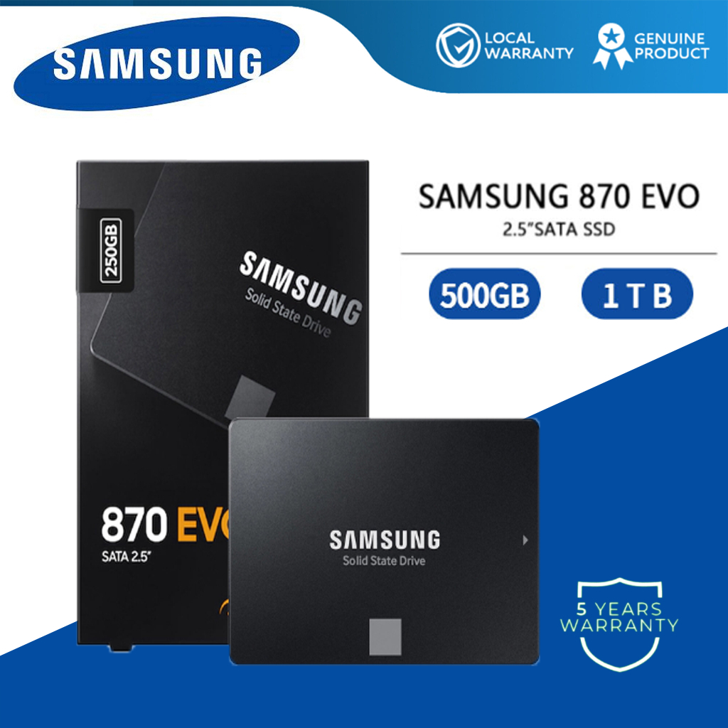 Ổ cứng gắn trong SSD Samsung 870 Evo 500GB/1TB 2.5 Inch SATA III ghi ...