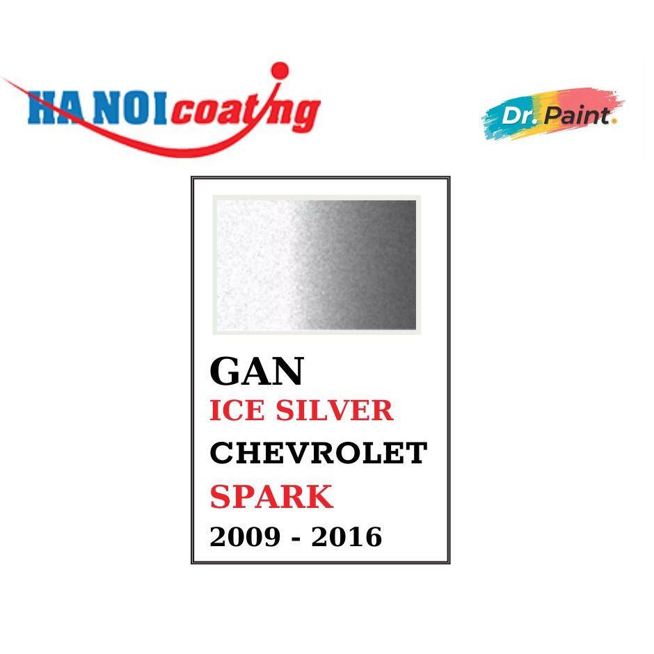 Bình sơn Xịt Xóa Vết Xước Xe Ô tô CHEVROLET SPARK Màu BẠC SÁNG code GAN ...