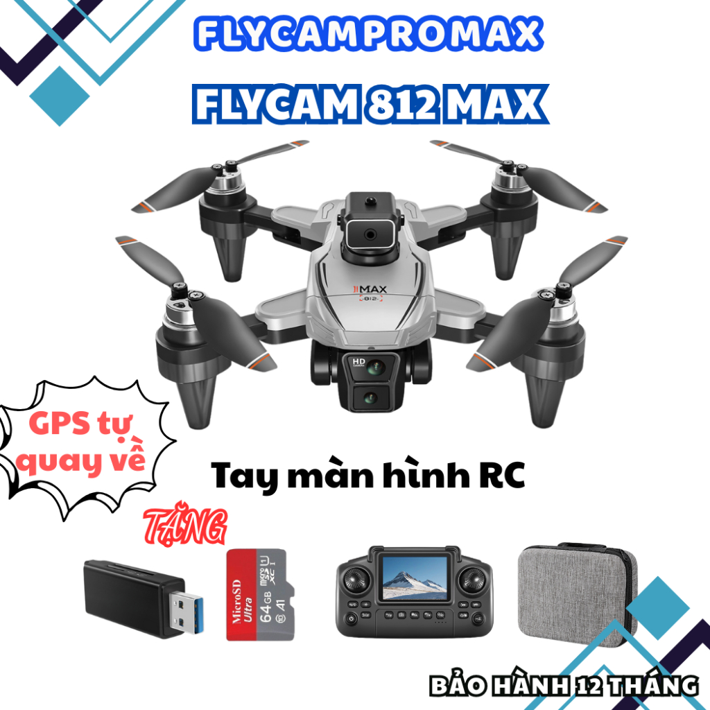 Flycam K812 Pro Max, Flycam, Máy Bay Điều Khiển Có Tay Cầm Màn Hình ...