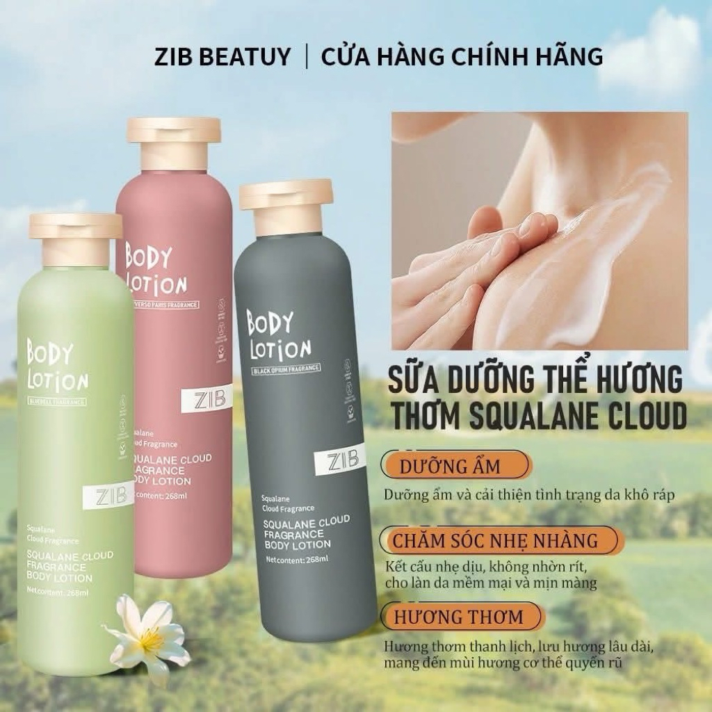 Sữa dưỡng thể ZIB Fragrance kem dưỡng body nước hoa sữa dưỡng thể hương ...