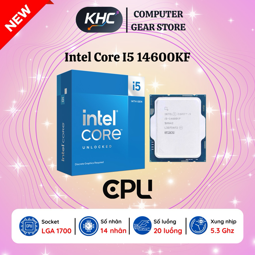 CPU Intel Core i5 14600K/14600KF - Bảo Hành 36 Tháng (Full VAT ...