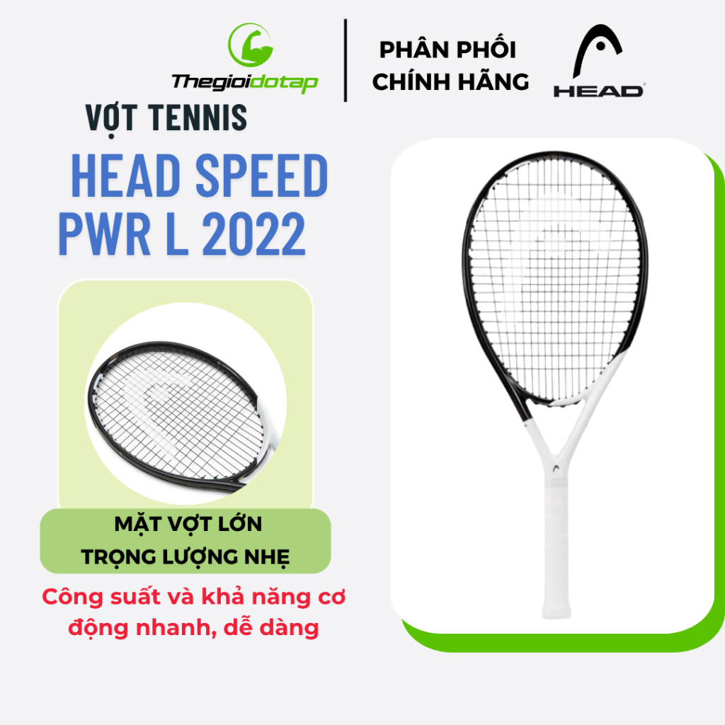 Vợt Tennis Head Speed PWR L 2022 - 230gr Chính hãng Thế Giới Đồ Tập ...